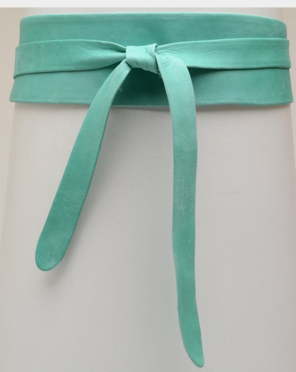 Wrap Belt – Aqua Leather Belt | ADA Collection